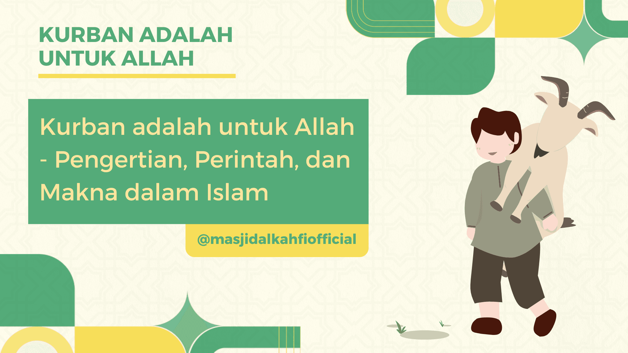 Kurban adalah untuk Allah - Pengertian, Perintah, dan Makna